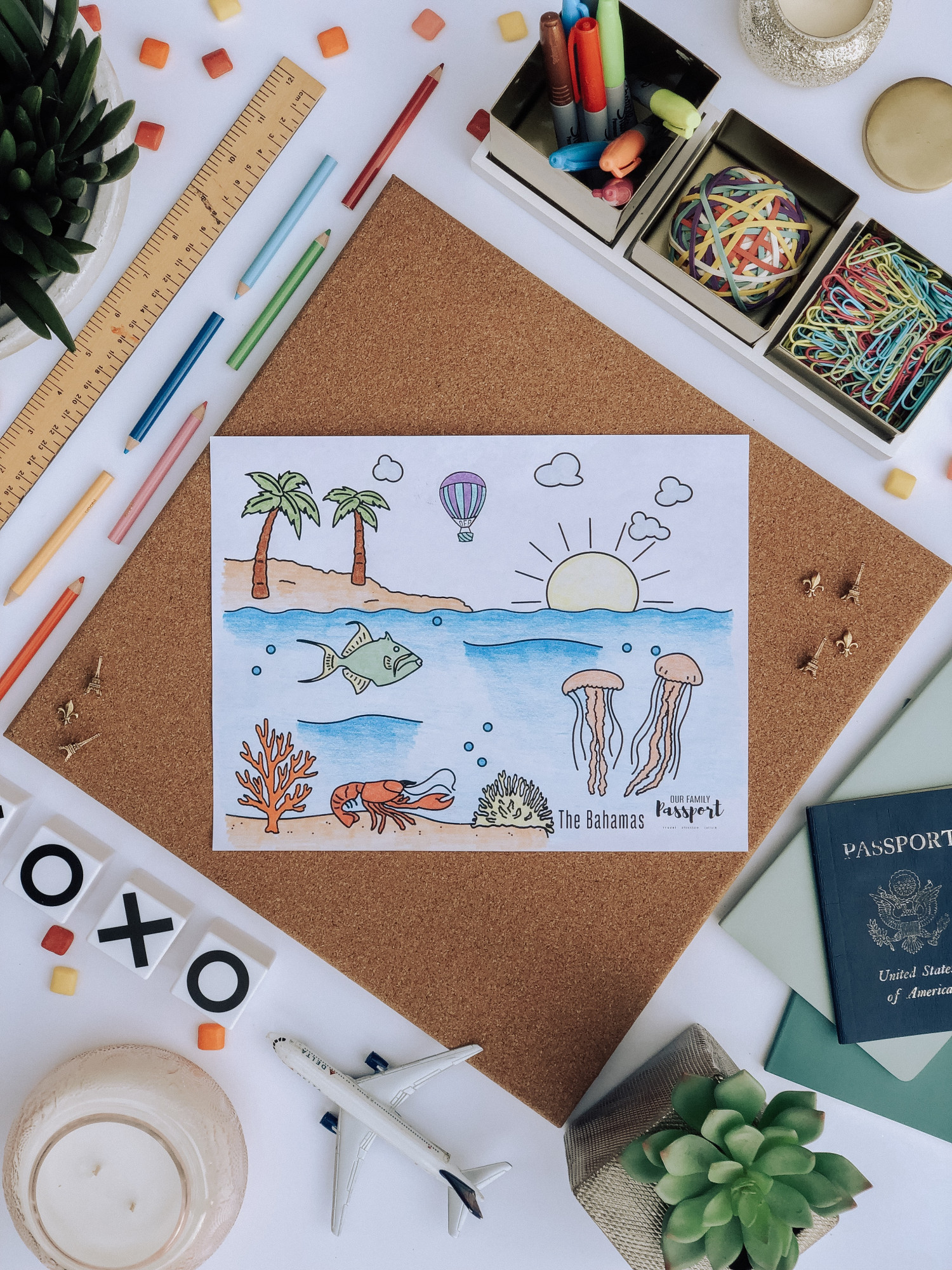 Bahamas Printable Beach Coloring Page - Our Family Passport
