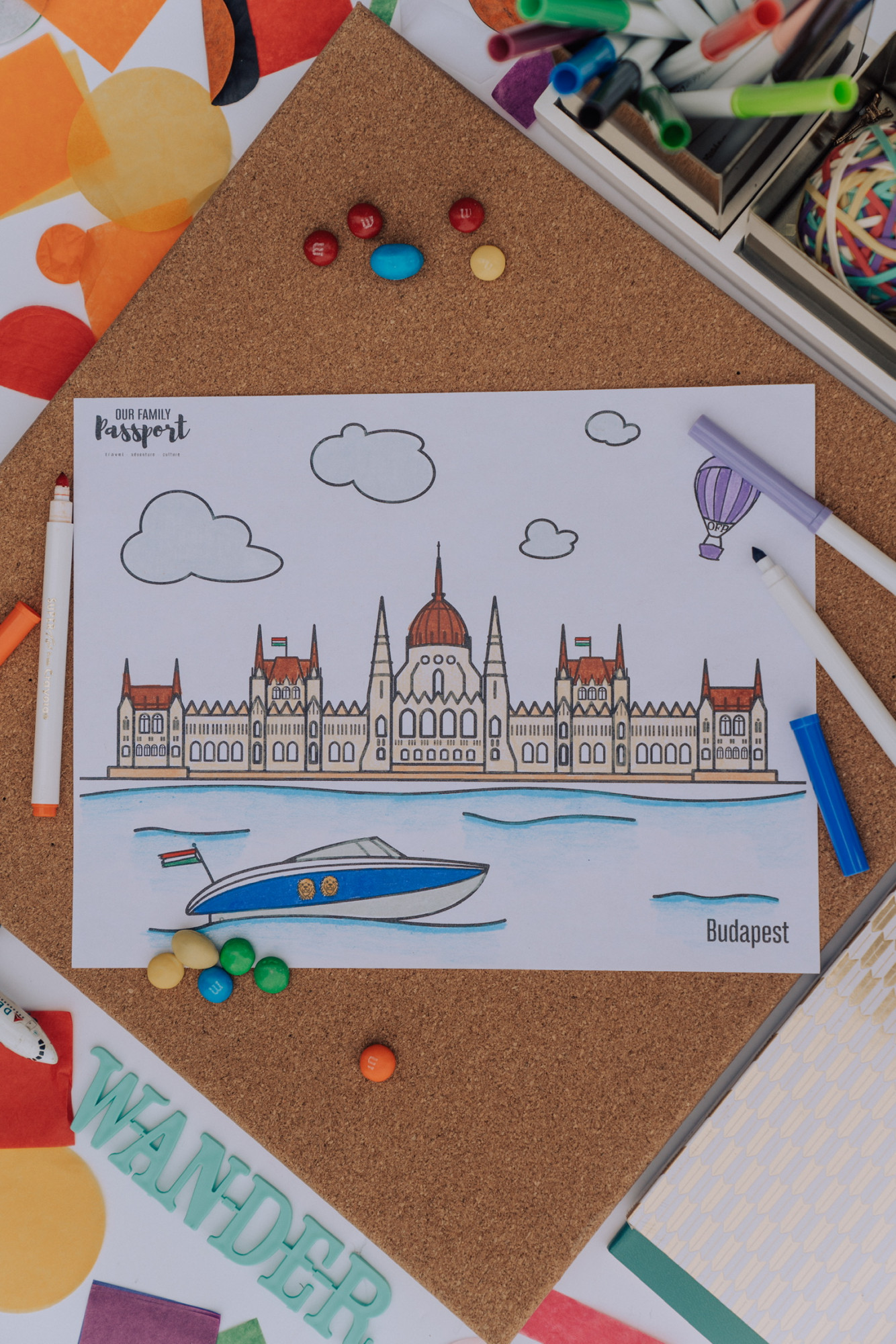 Budapest Hungary Coloring Page – Our Family Passport